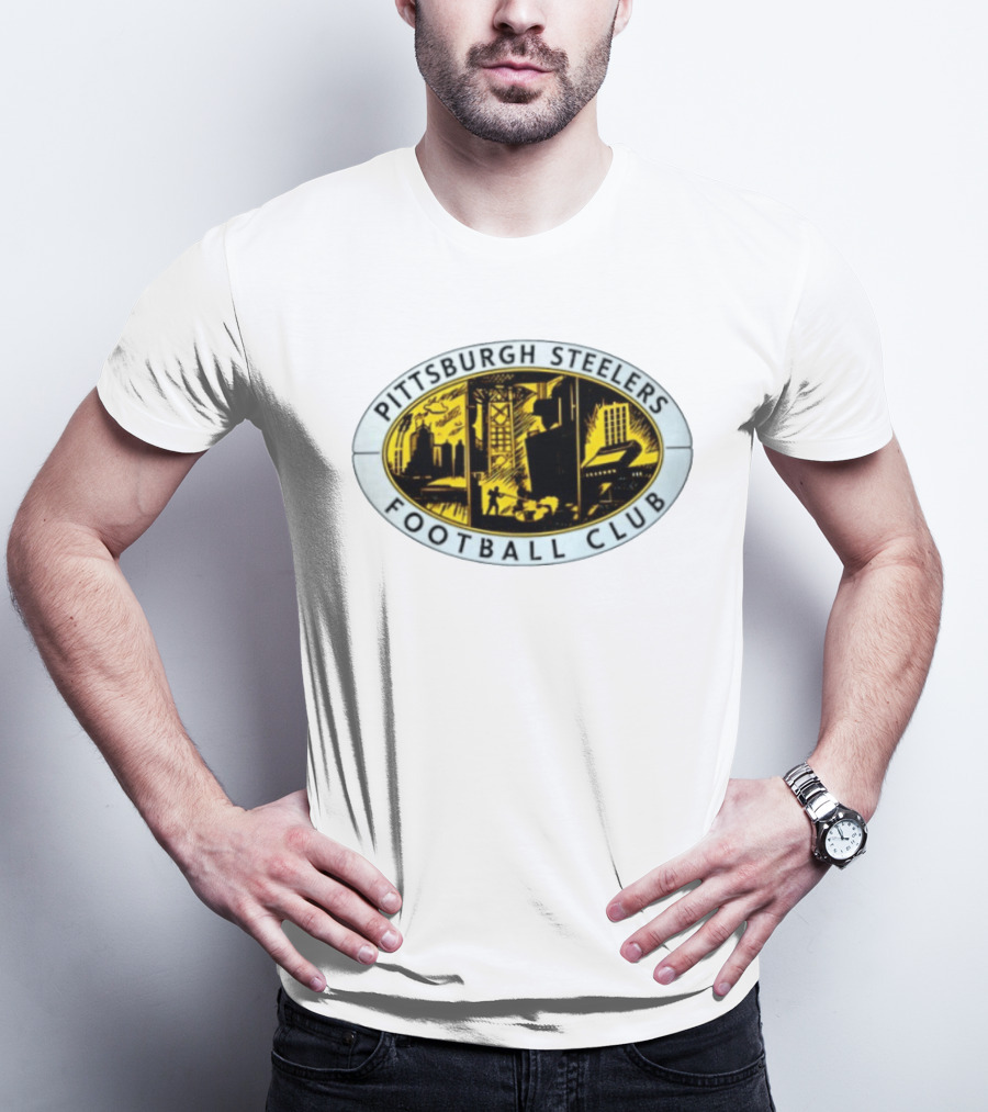 Pittsburgh Steelers Football Club Urban Skyline Distressed T-Shirt