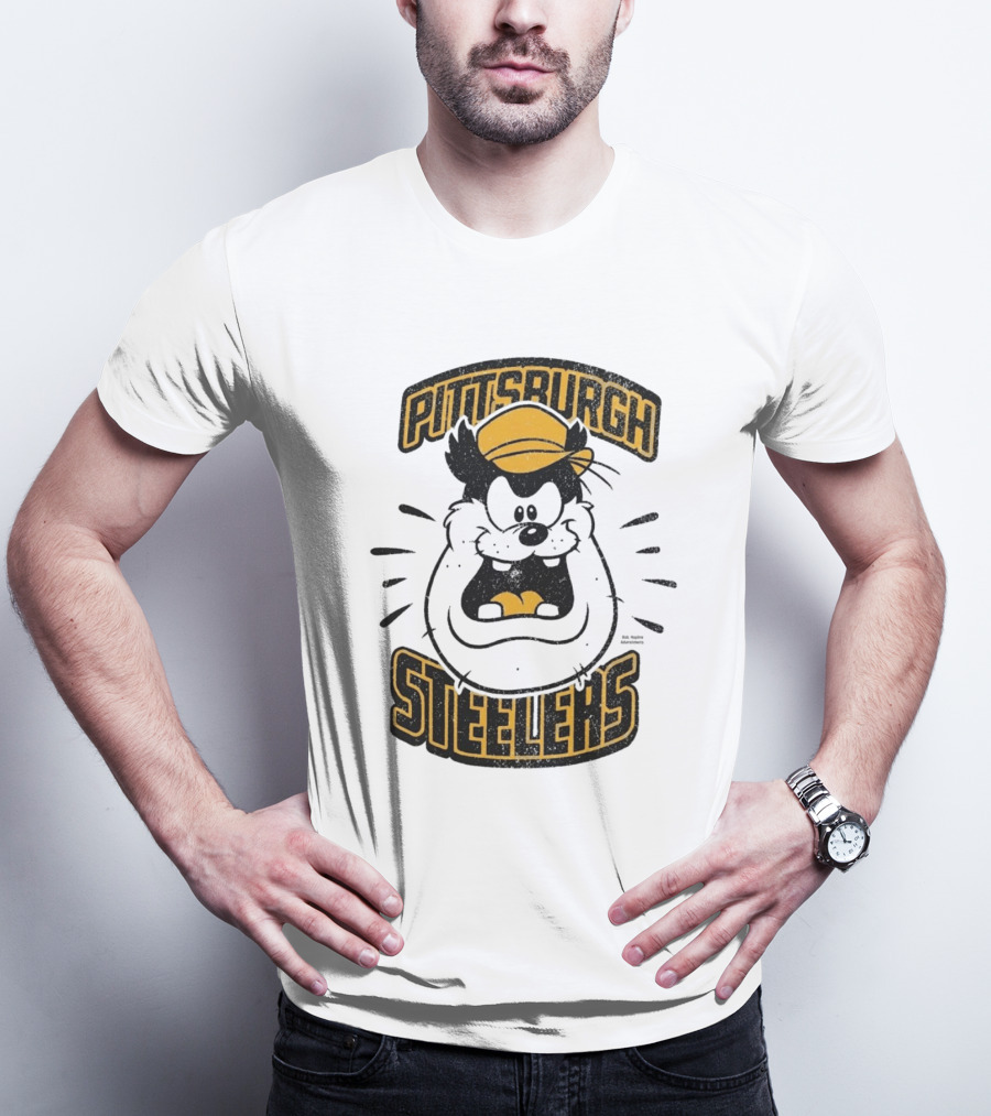 Pittsburgh Steelers Pete Character Yellow Hat T-Shirt