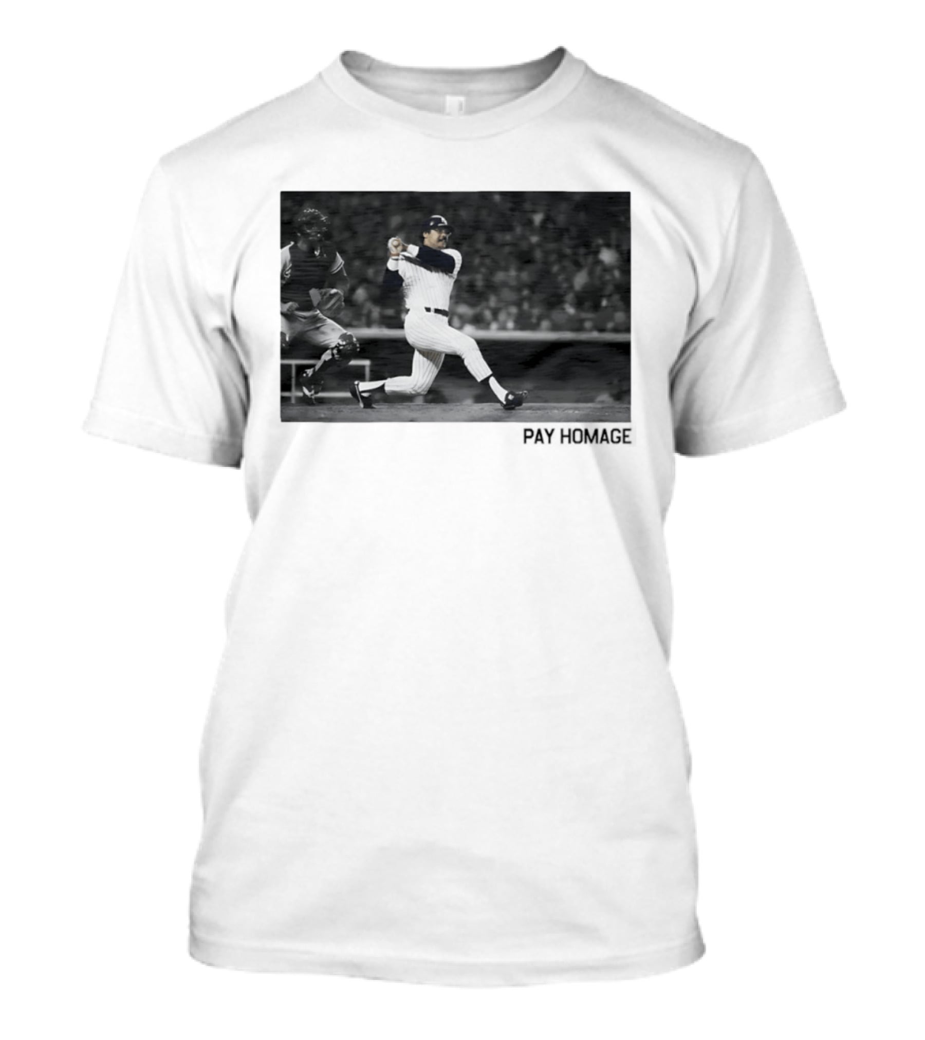 Reggie Jackson New York Yankees Baseball Pay Homage Iconic Swing Moment T-Shirt