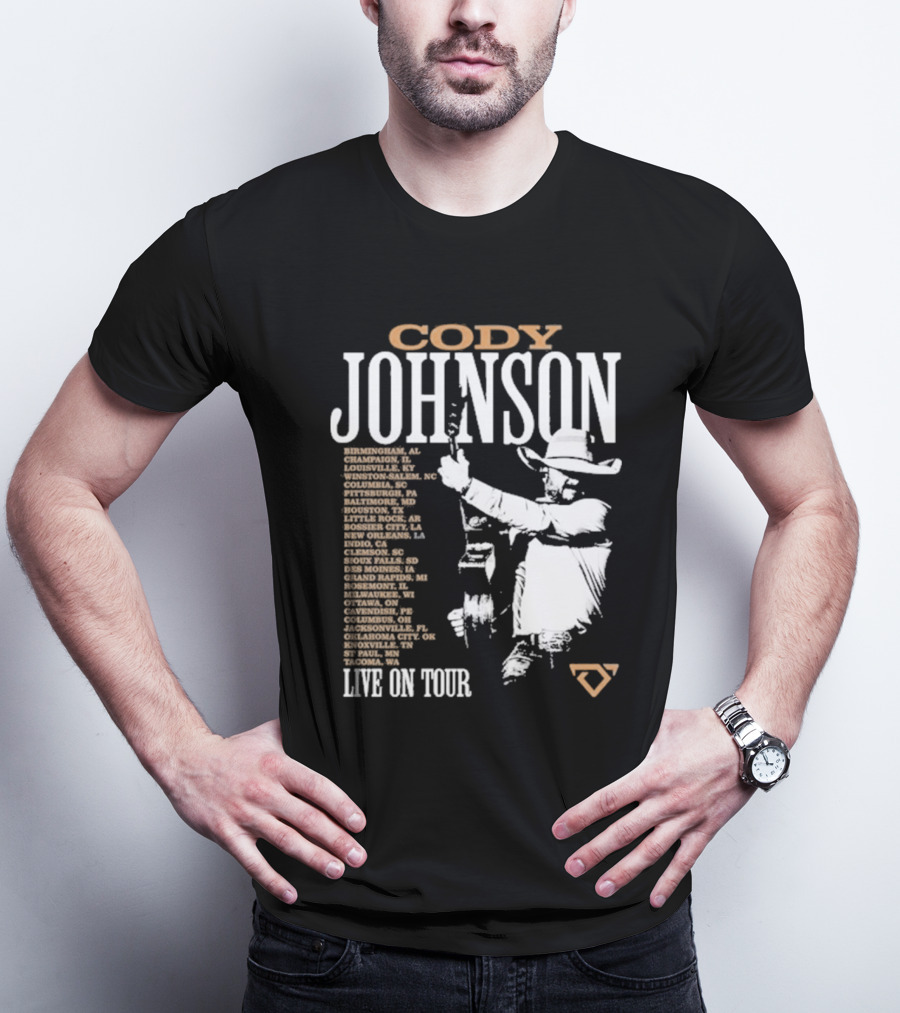 Cody Johnson 2026 Tour Live On Tour Dates And Cities With Cowboy T-Shirt