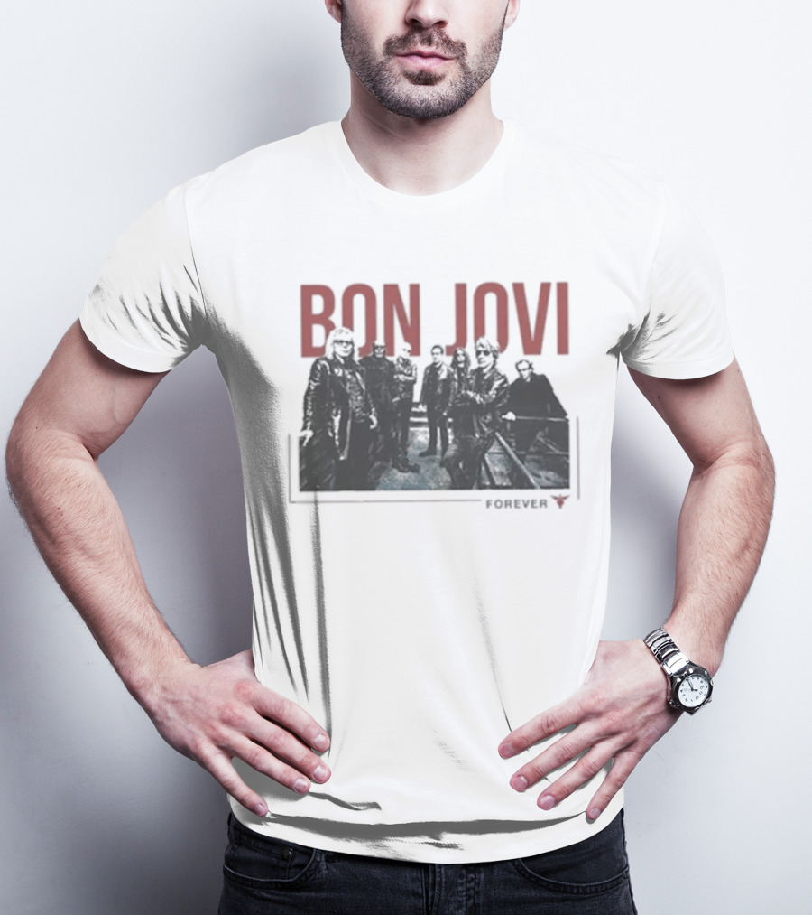 Bon Jovi Forever Band Cut Out T-Shirt