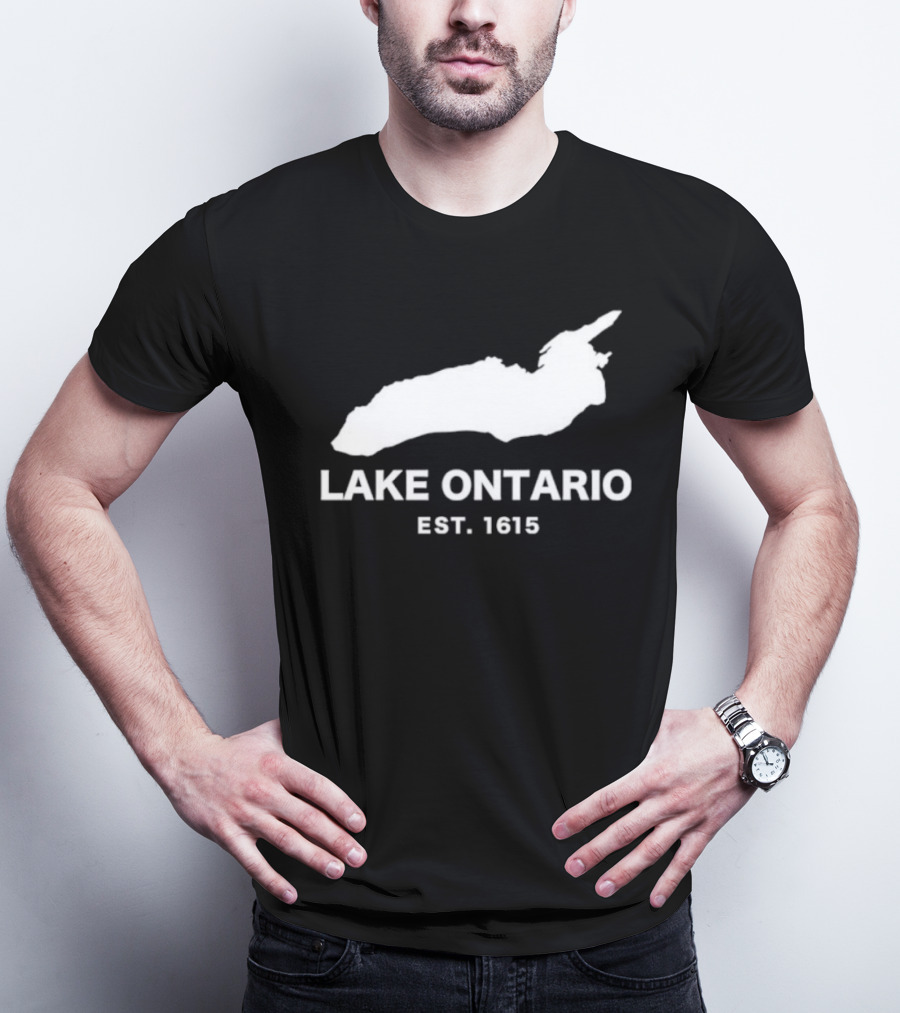 Lake Ontario Est 1615 Historical Map T-Shirt