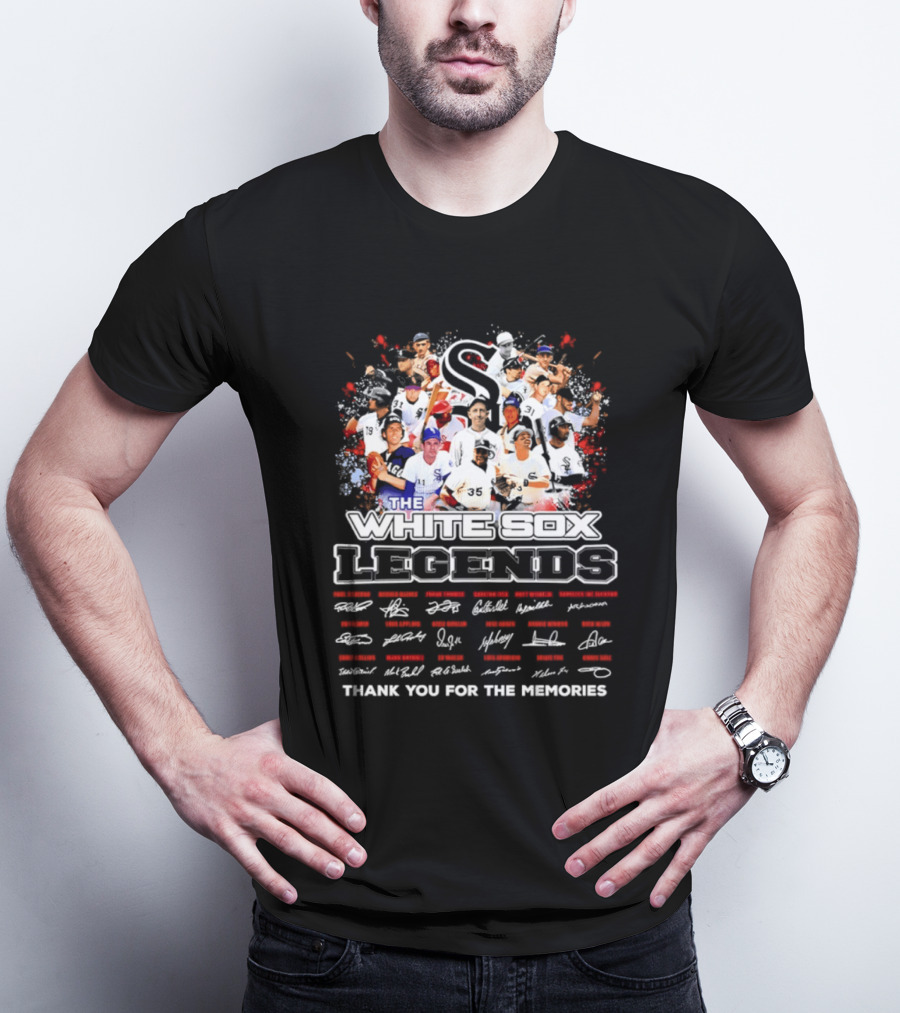 The Chicago White Sox Legends Thank You For The Memories Signatures T-Shirt