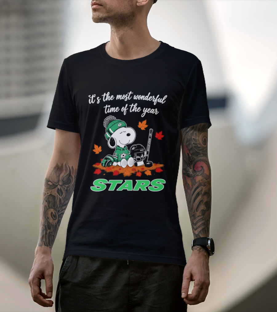 It's The Most Wonderful Time Of The Year Dallas Stars Snoopy Halloween 2026 T-Shirt