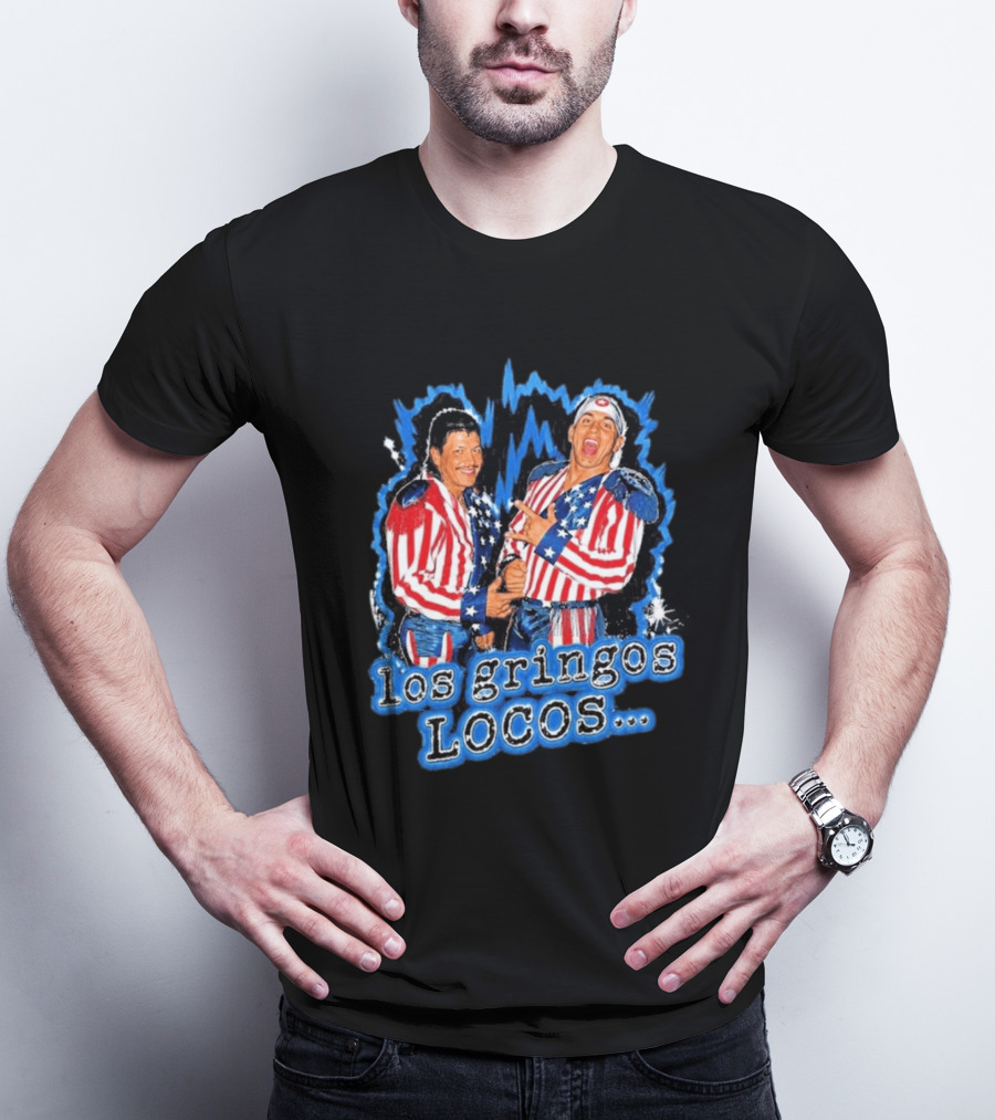 Dominik Mysterio Los Gringos Locos Red White Blue Stars And Stripes T-Shirt