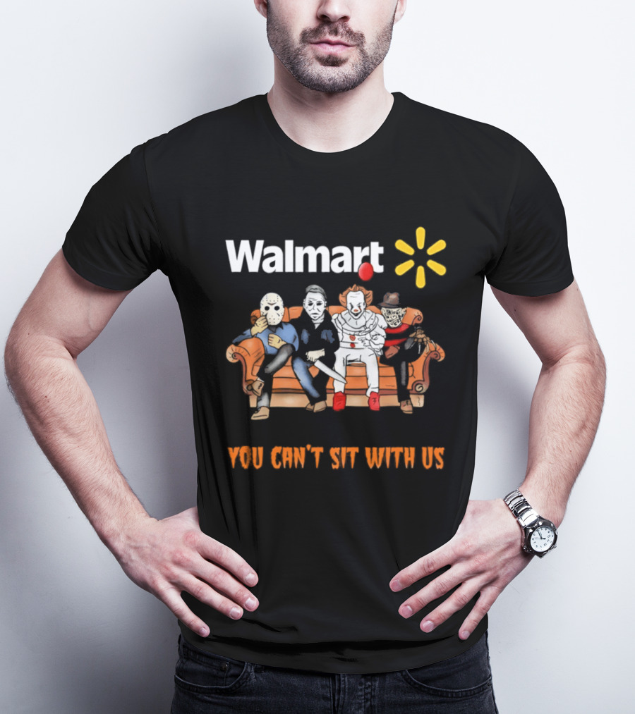 Walmart You Can't Sit With Us Halloween Horror Movie T-Shirt