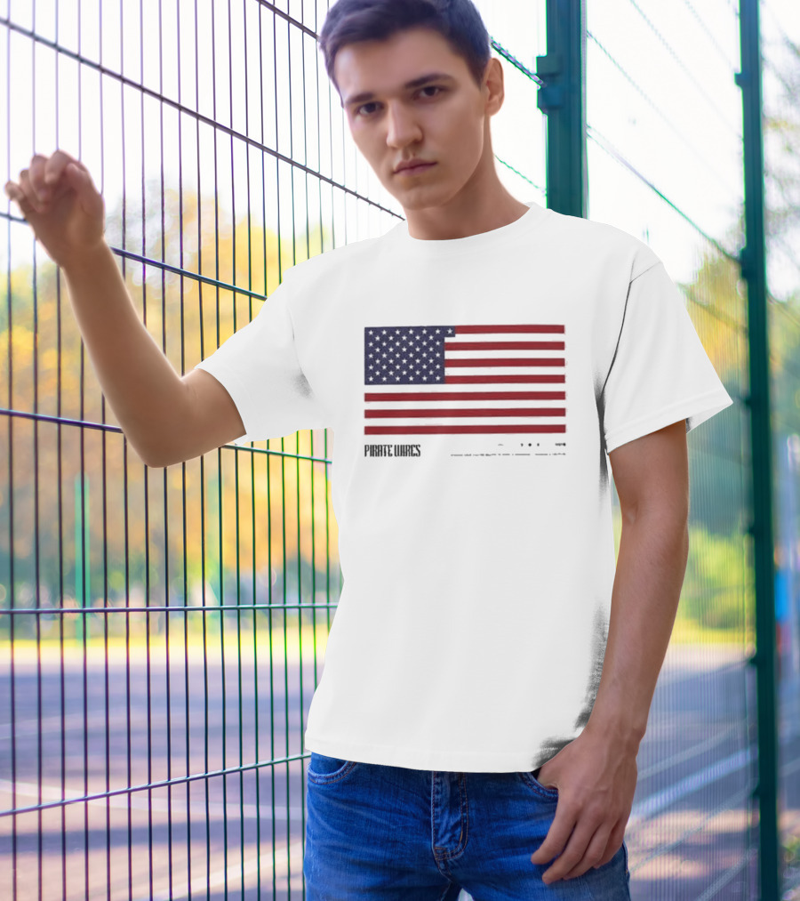 Pirate Wires Moon Should Be A State US Flag T-Shirt