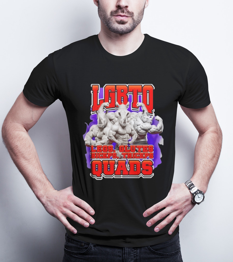LGBTQ Rhino Legs Glutes Biceps Triceps Quads Fitness Bodybuilding T-Shirt