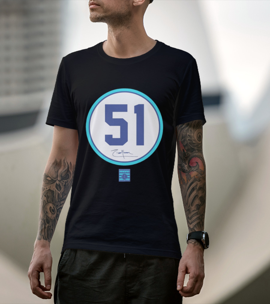 Randy Johnson Seattle Mariners 51 2015 National Baseball Hall Of Fame Induction T-Shirt