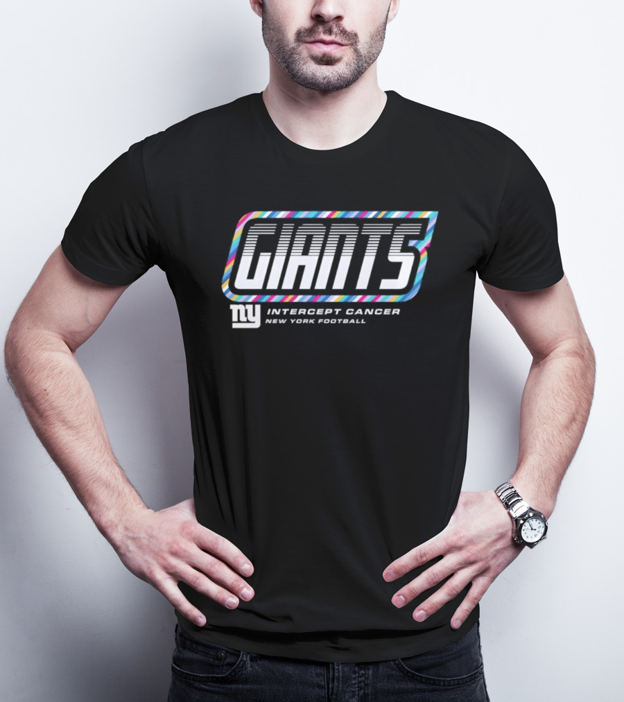 New York Giants Intercept Cancer New York Football Crucial Catch 2026 T-Shirt