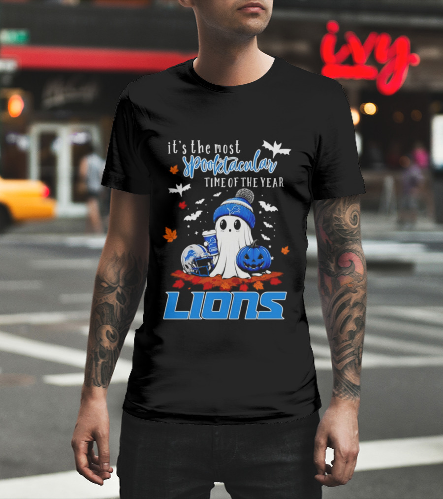Detroit Lions Halloween Ghost Spooktacular Time Of The Year 2026 T-Shirt
