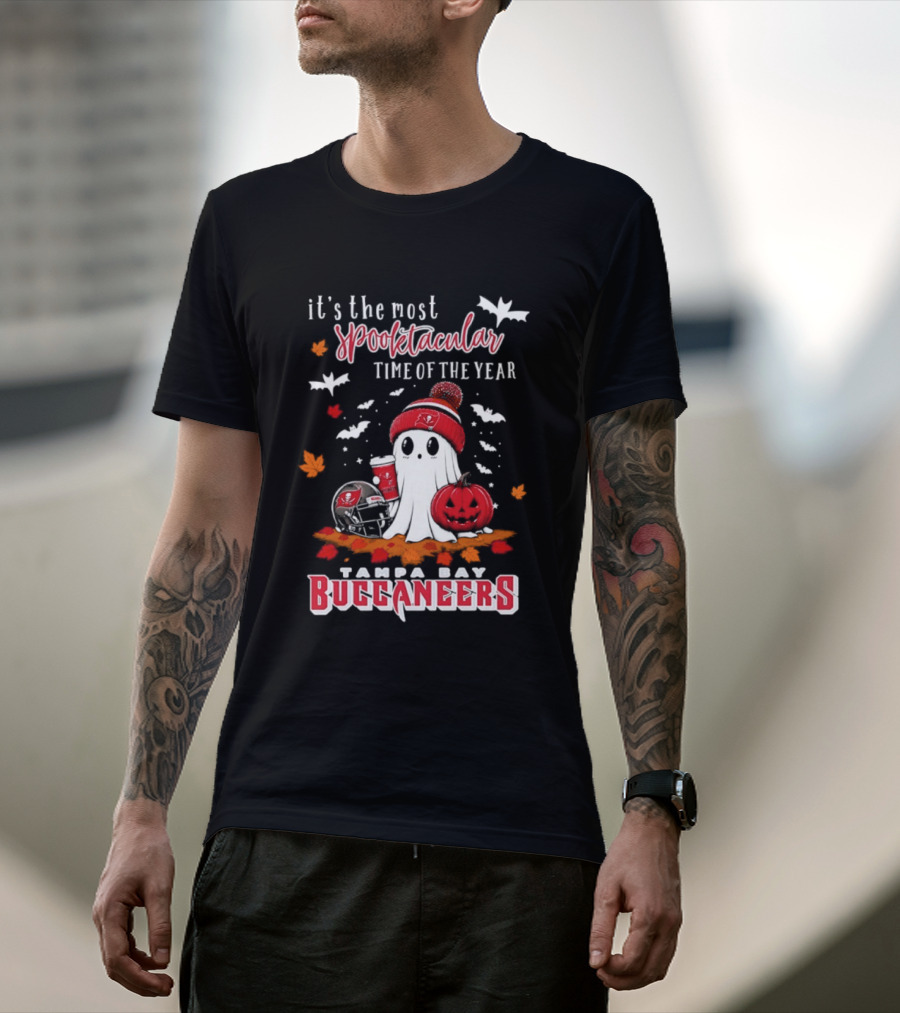 Tampa Bay Buccaneers Halloween Ghost 2026 Spooktacular Time Of The Year T-Shirt