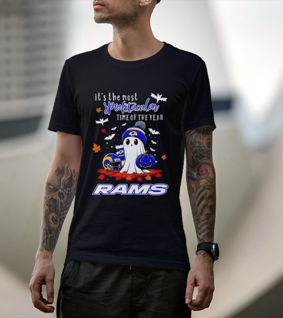 Los Angeles Rams Halloween Ghost 2026 Season It's The Most Spooktacular Time Of The Year T-Shirt