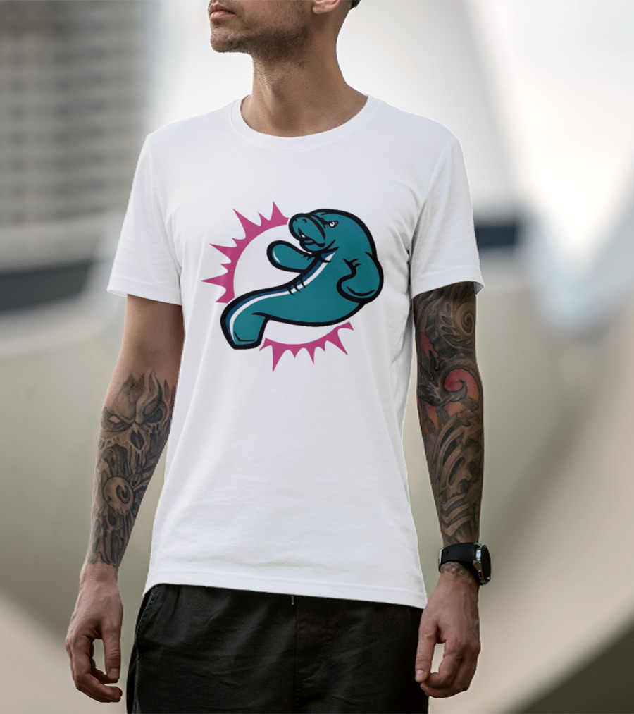 GTA VI Vice City Manatees Miami Dolphins Mashup T-Shirt