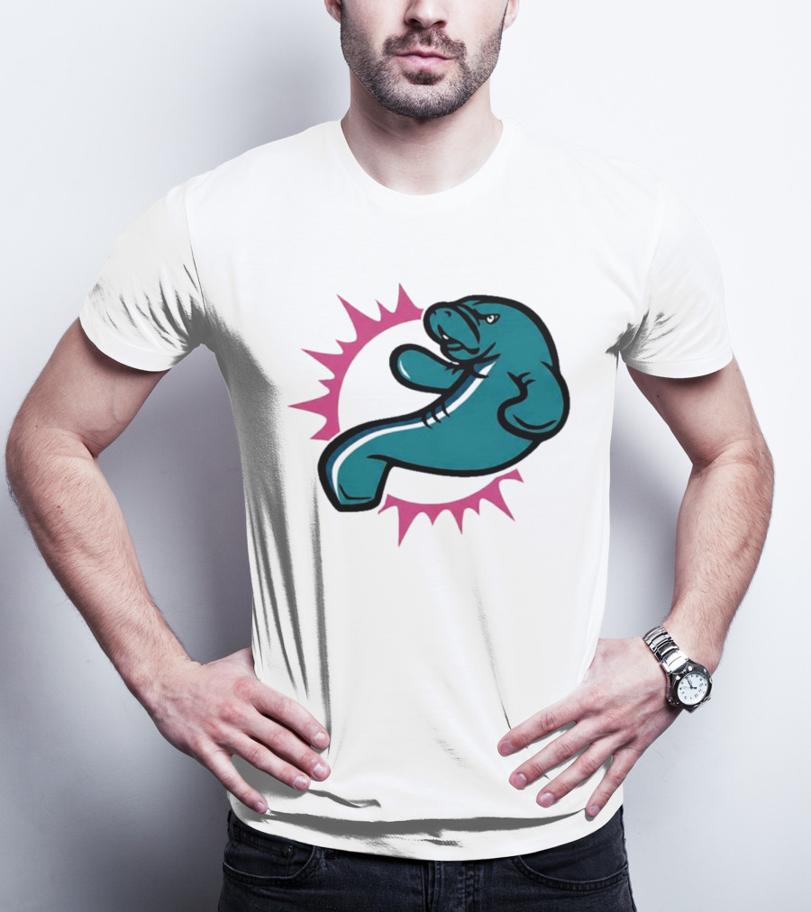 GTA VI Vice City Manatees Miami Dolphins Mashup T-Shirt