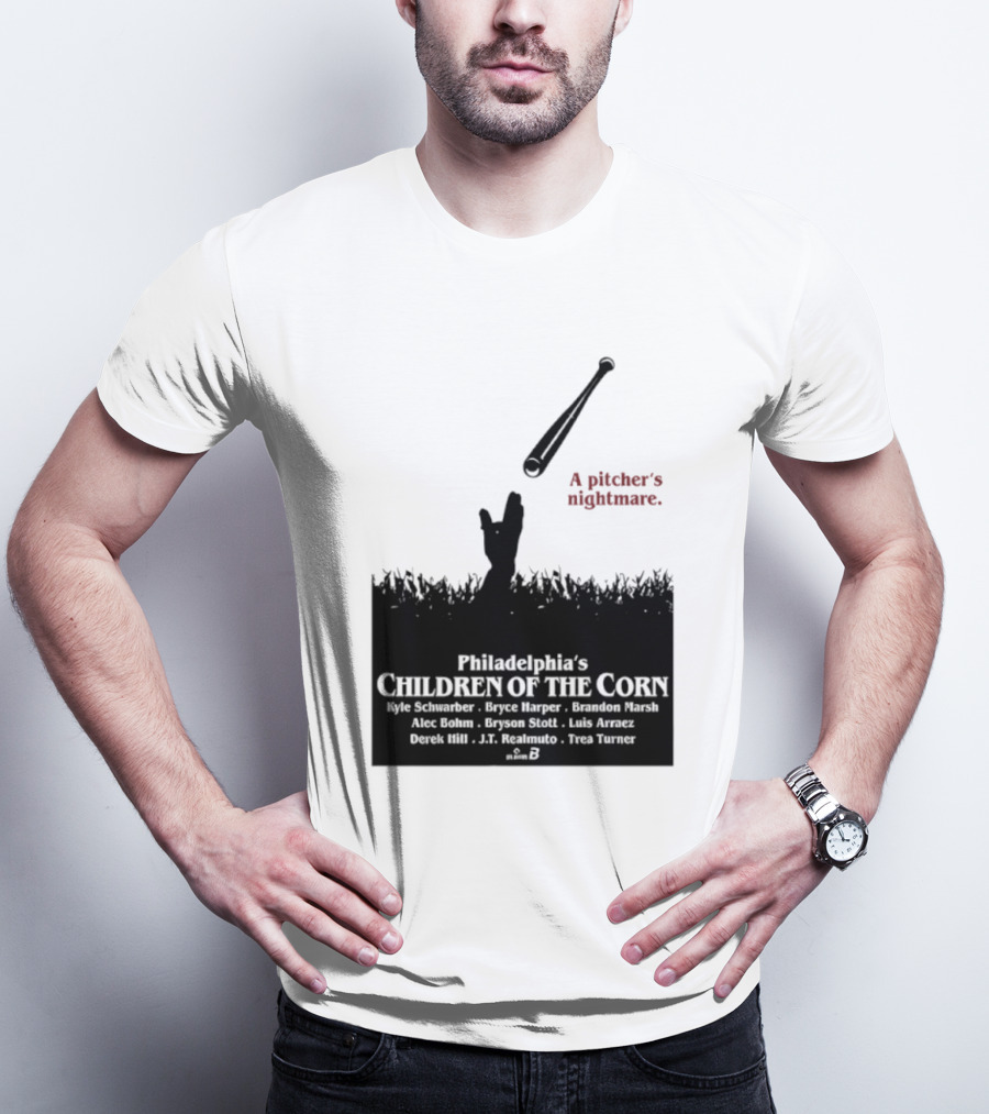Philadelphia Phillies A Pitcher's Nightmare Children Of The Corn T-Shirt