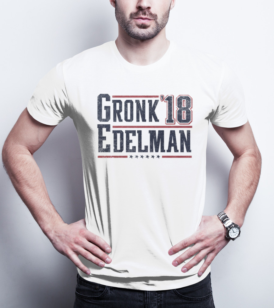 Gronk '18 Edelman New England Patriots Stars T-Shirt