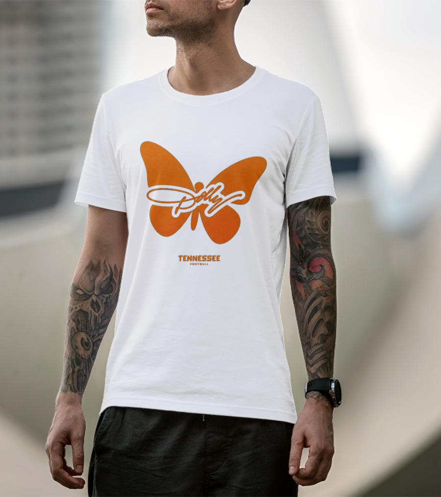 Tennessee Vols Dolly Butterfly Football T-Shirt