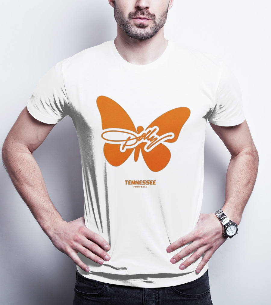 Tennessee Vols Dolly Butterfly Football T-Shirt