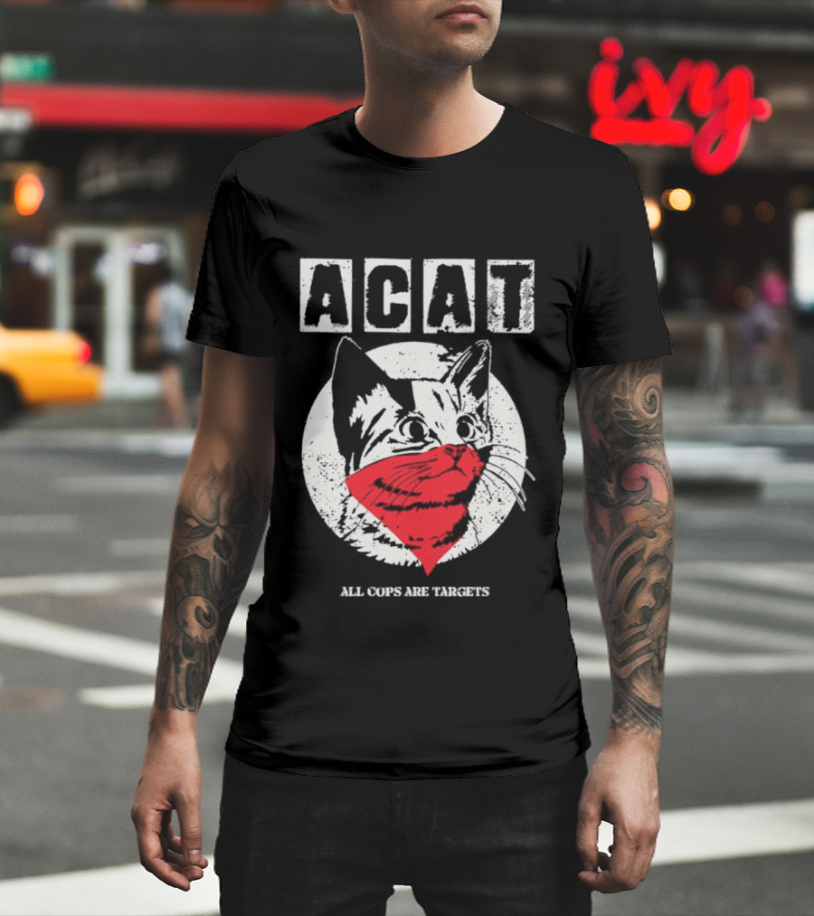 ACAT All Cops Are Targets Cat Bandana T-Shirt