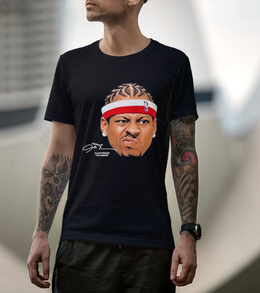 Allen Iverson The Answer NBA Headband T-Shirt