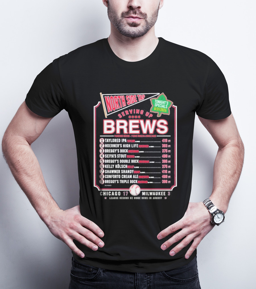 North Side Tap Serving Brews Tonight's Specials Taylored IPA Hoerner's High Life Breggy's Bock T-Shirt