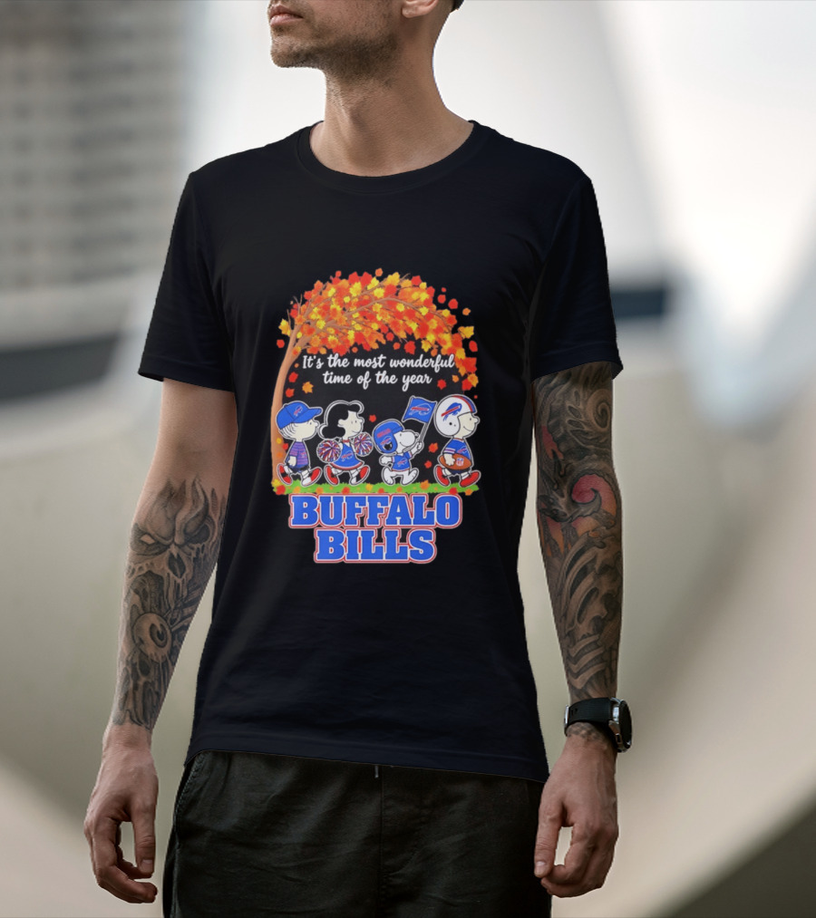 Peanuts Buffalo Bills Most Wonderful Time Of The Year T-Shirt