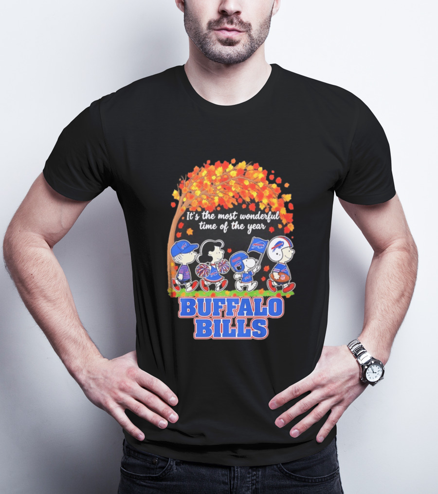 Peanuts Buffalo Bills Most Wonderful Time Of The Year T-Shirt