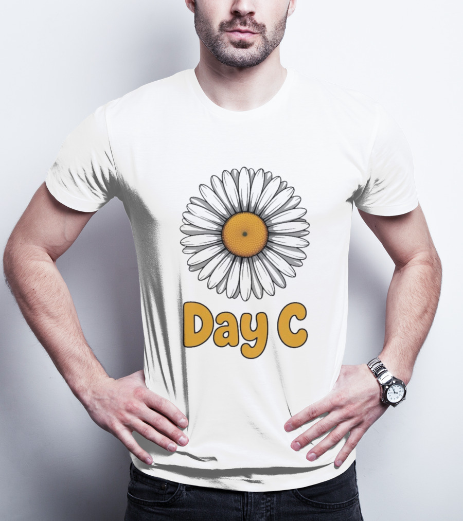 Day C Daisy Flower Vibrant Yellow Petals T-Shirt
