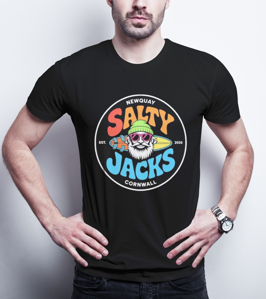 Newquay Salty Jacks Surf Shack Cornwall Est. 2026 T-Shirt