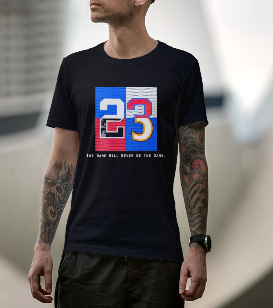 Shota Imanaga 23 The Game Will Never Be The Same Colorful Number Mashup T-Shirt