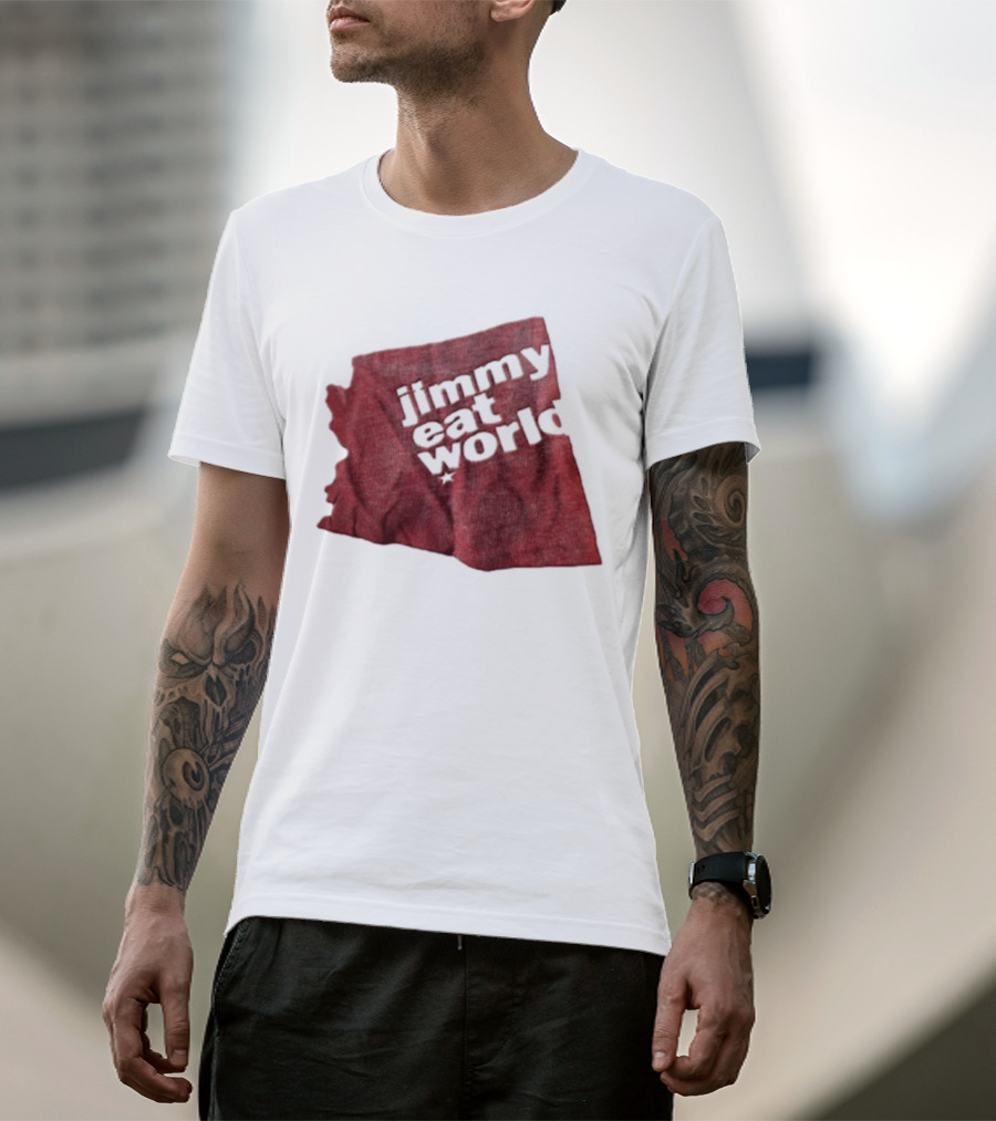 Jimmy Eat World State Of Arizona Tour Red Shape T-Shirt