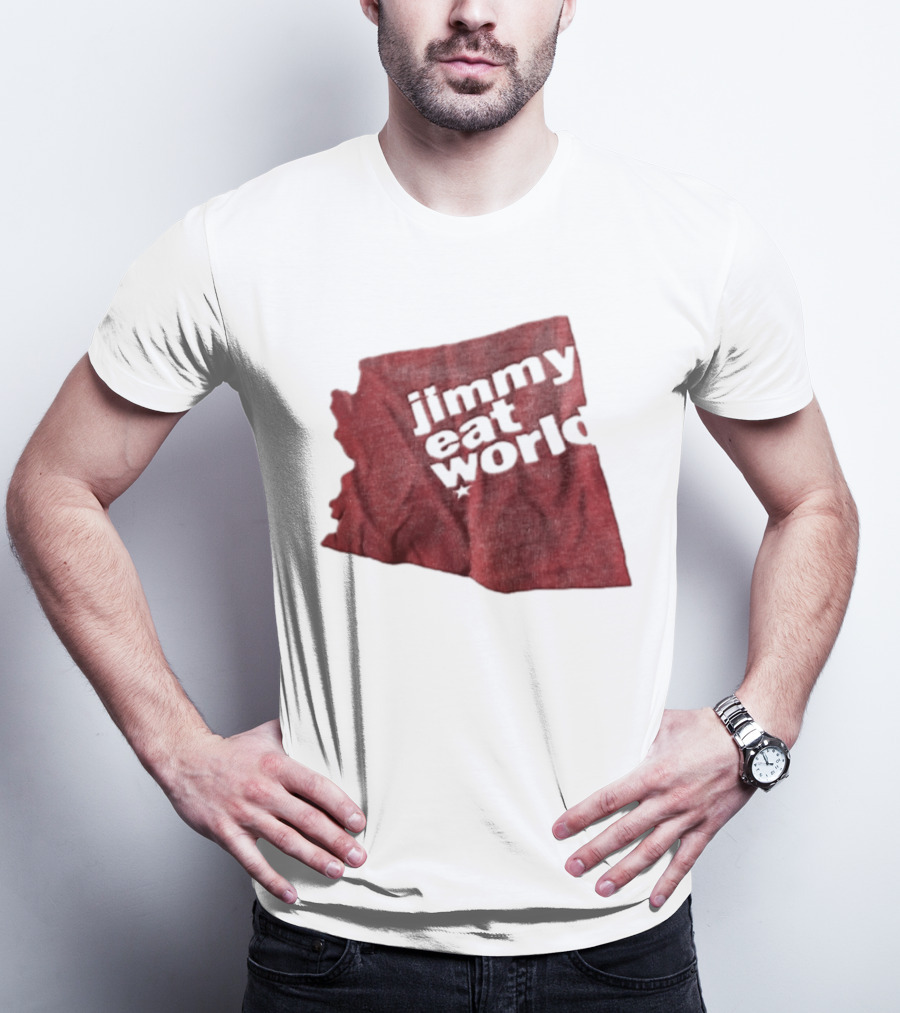 Jimmy Eat World State Of Arizona Tour Red Shape T-Shirt
