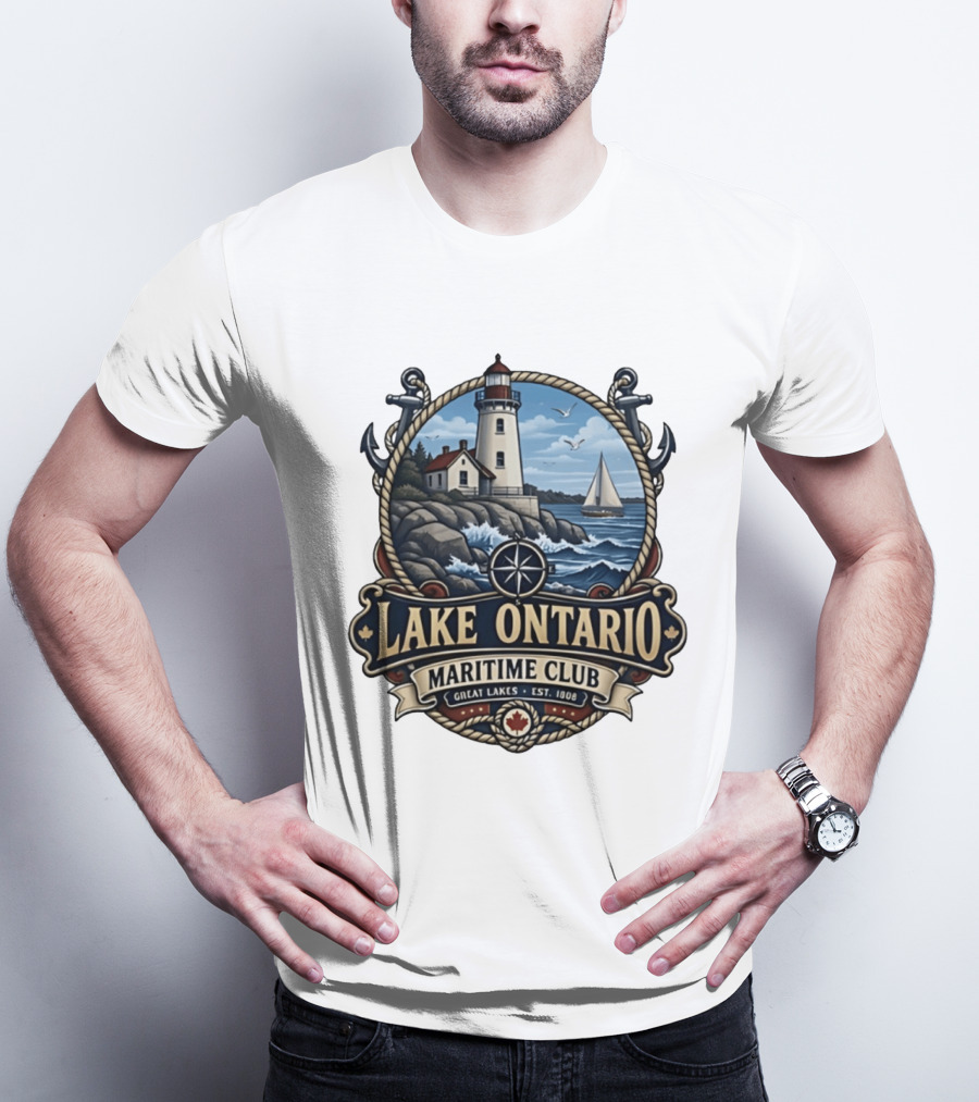 Lake Ontario Maritime Club Great Lakes Nautical Heritage Est. 1908 T-Shirt