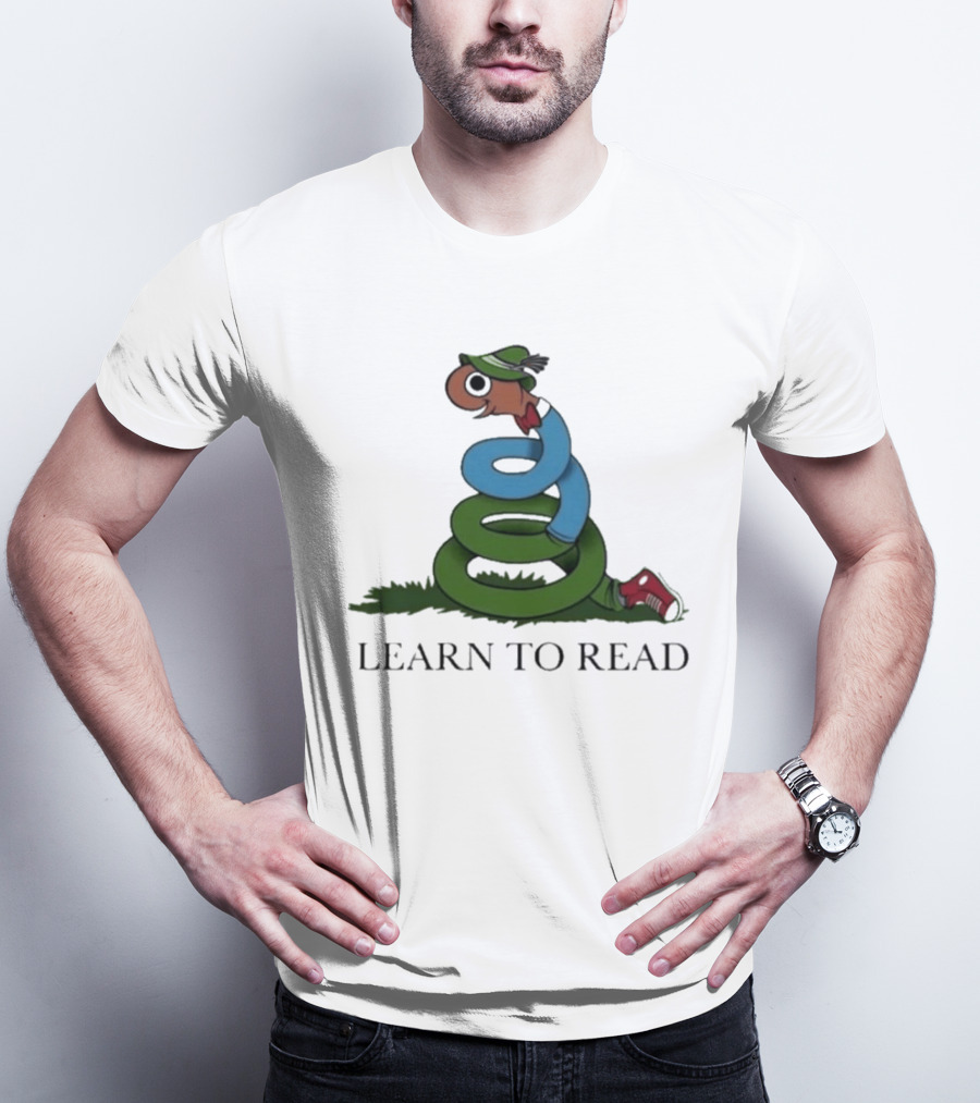 Learn To Read Alphabet Character With Hat And Sneakers T-Shirt