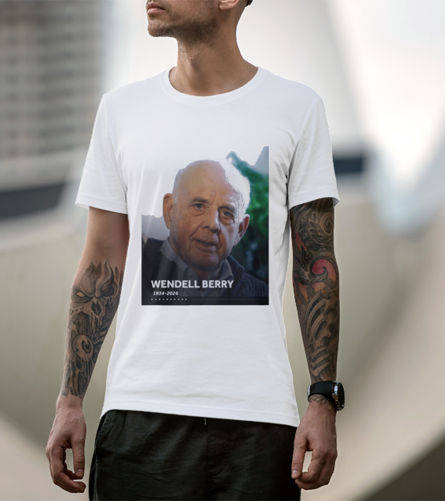 Wendell Berry 1934 2026 Commemorative T-Shirt