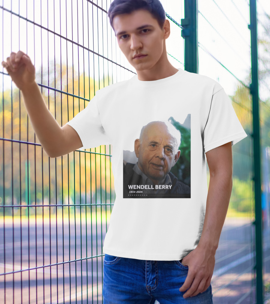 Wendell Berry 1934 2026 Commemorative T-Shirt