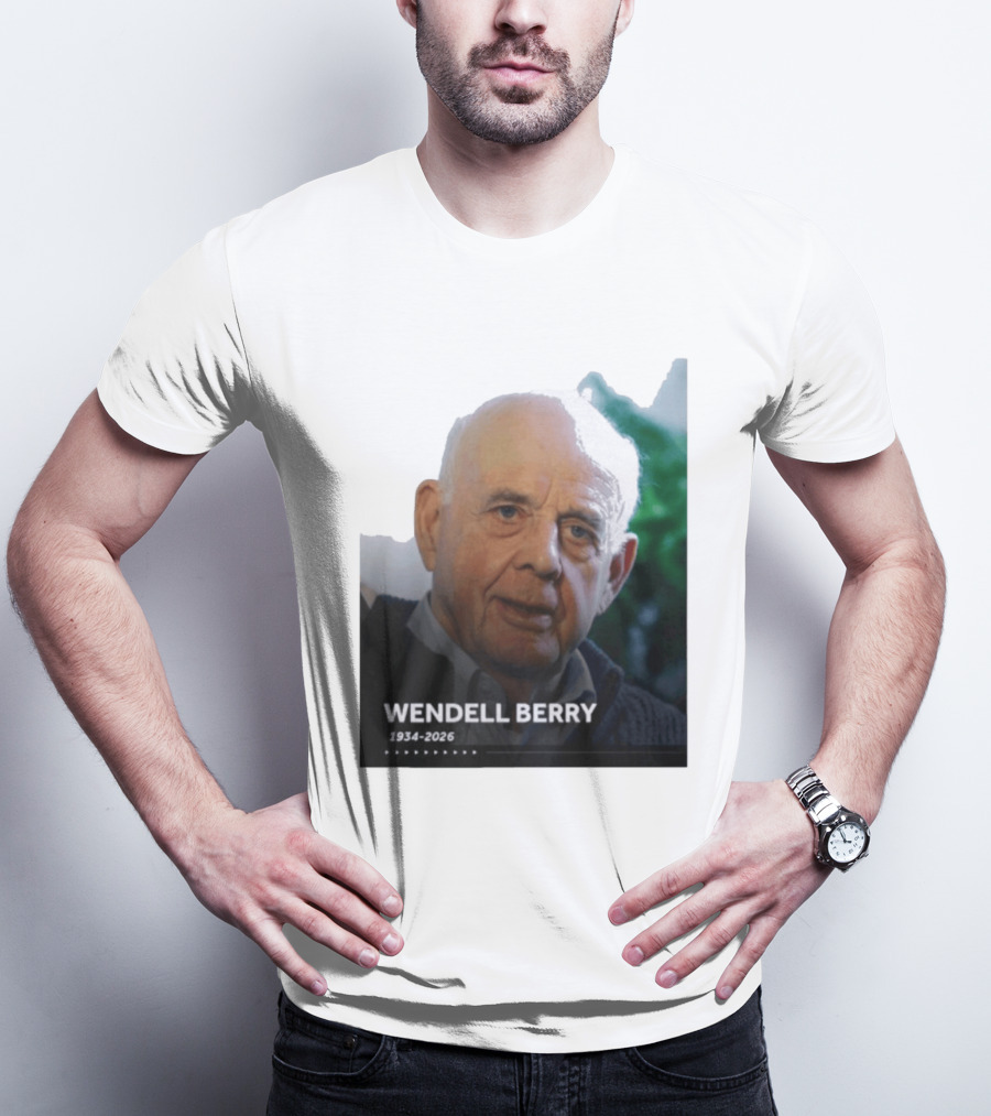 Wendell Berry 1934 2026 Commemorative T-Shirt