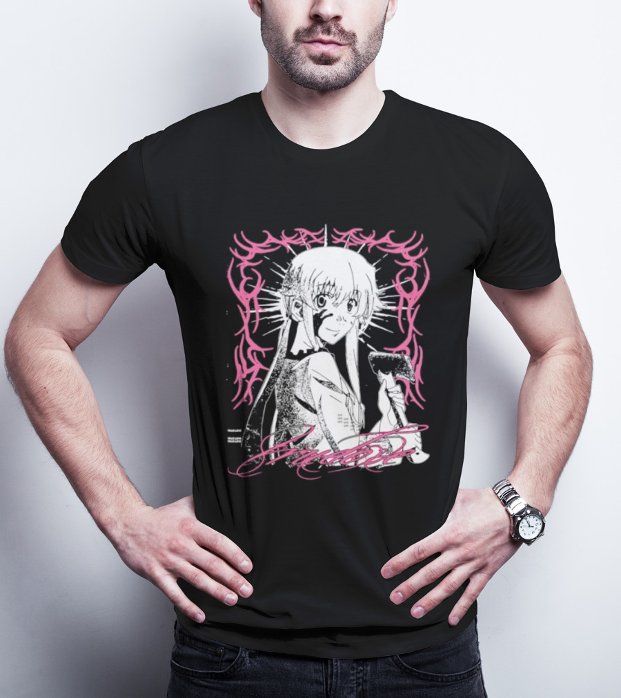 Awesome Yuno Gasai True Love Future Diary Anime Romantic Fan Favorite T-Shirt