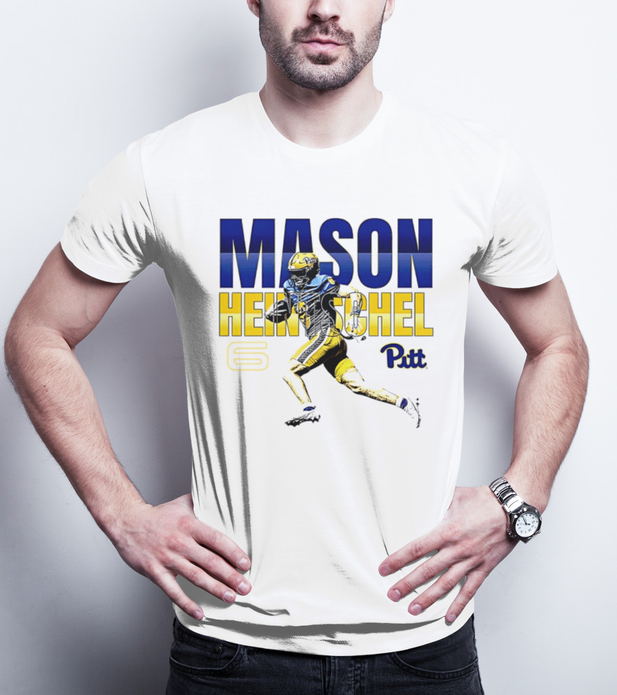 Mason Heintschel Pitt Panthers Football Number 6 T-Shirt