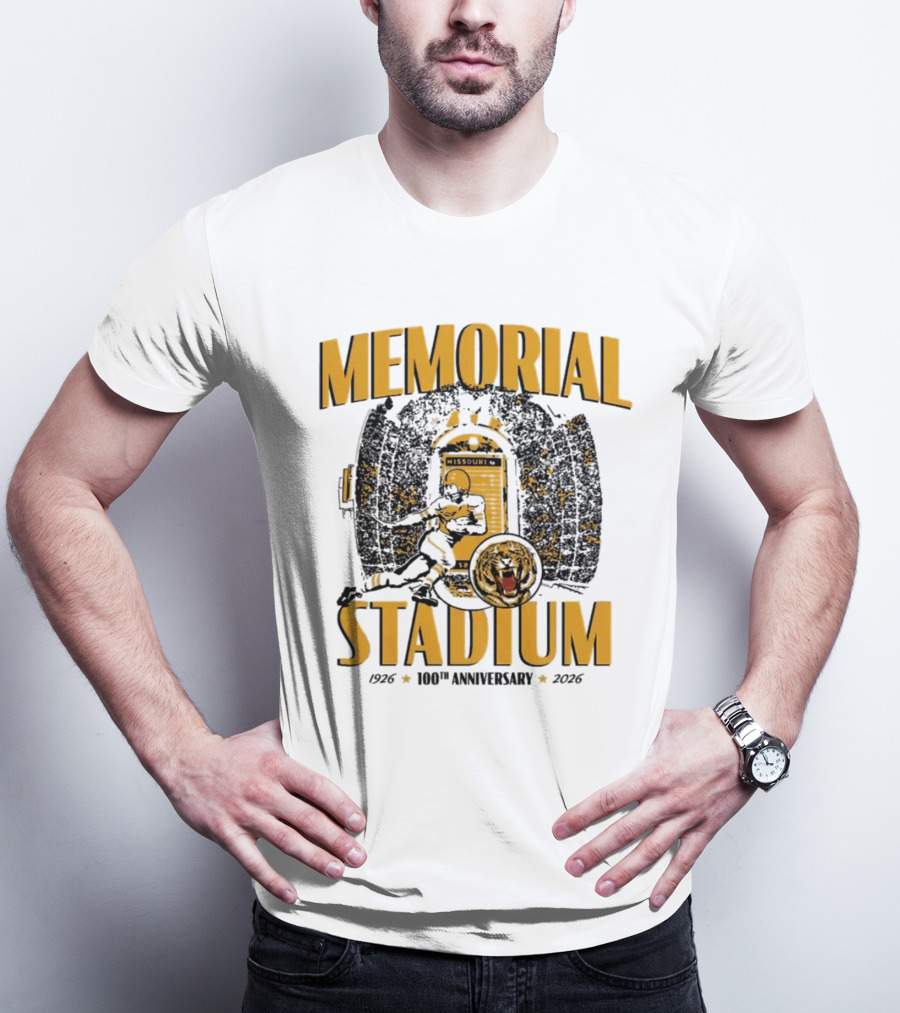 Memorial Stadium Missouri Tigers Football 100th Anniversary 1916 2016 T-Shirt