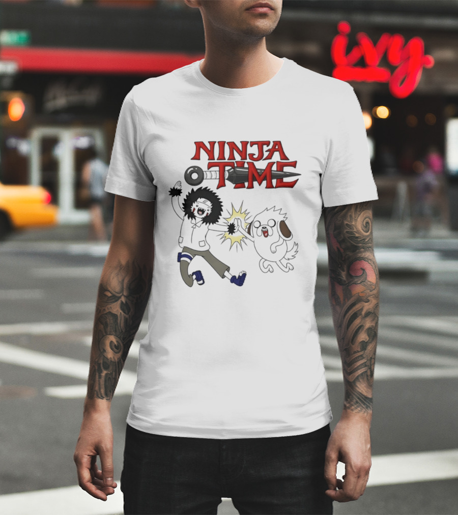 Ninja Time Kiba Inuzuka And Akamaru High Five Adventure T-Shirt