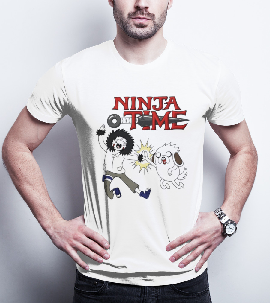Ninja Time Kiba Inuzuka And Akamaru High Five Adventure T-Shirt
