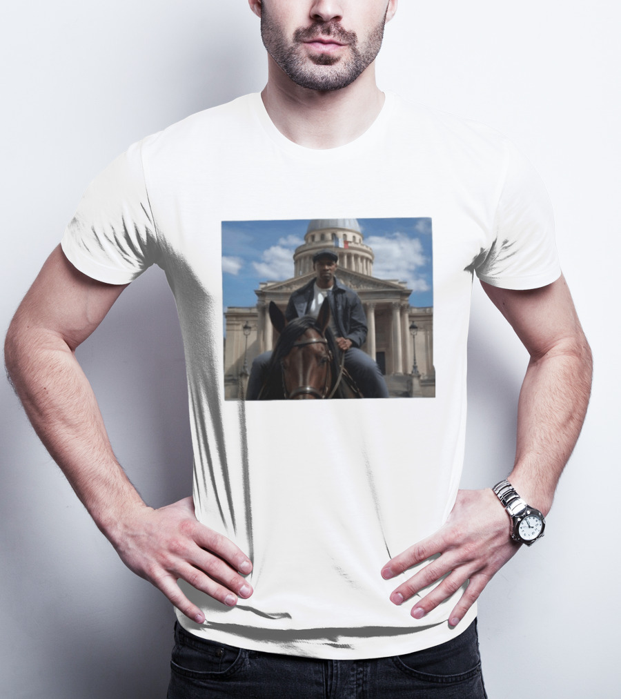 Dolly Parton Lupin Part 4 Assane Diop Horse Riding Pantheon Paris Netflix Series T-Shirt