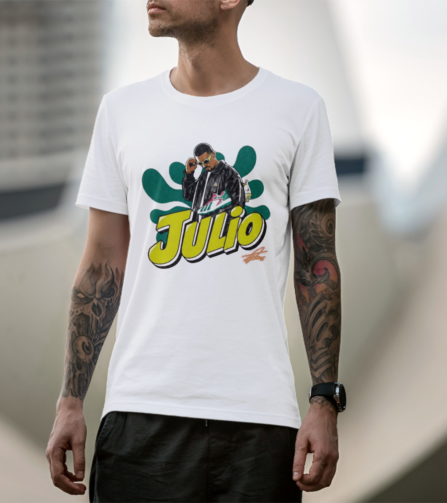 Julio Sneaker Style Hispanic Heritage Mariners T-Shirt