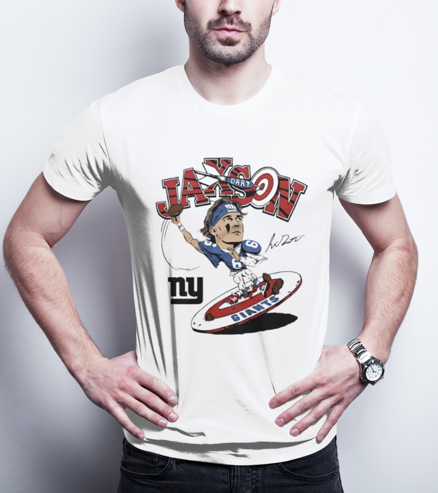 Jaxson New York Giants Football Caricature Ny Giants T-Shirt