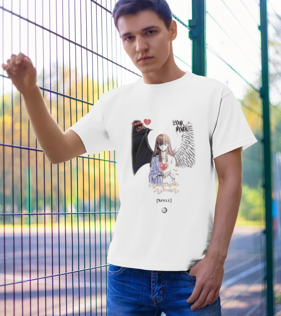 Yu Gi Oh Fuck Love Your Move Switching Sides Spell Dark Angel Heart T-Shirt