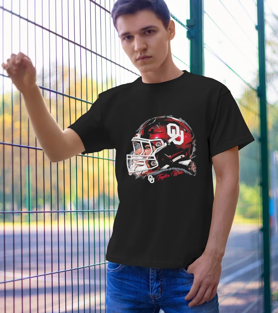 Oklahoma Sooners Football OU Helmet Taylor Wein T-Shirt