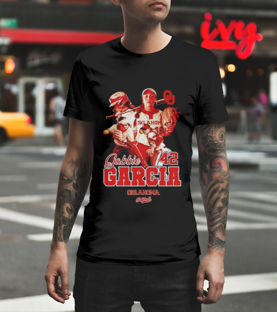Gabbie Garcia Oklahoma Sooners Softball 42 Player Collage T-Shirt