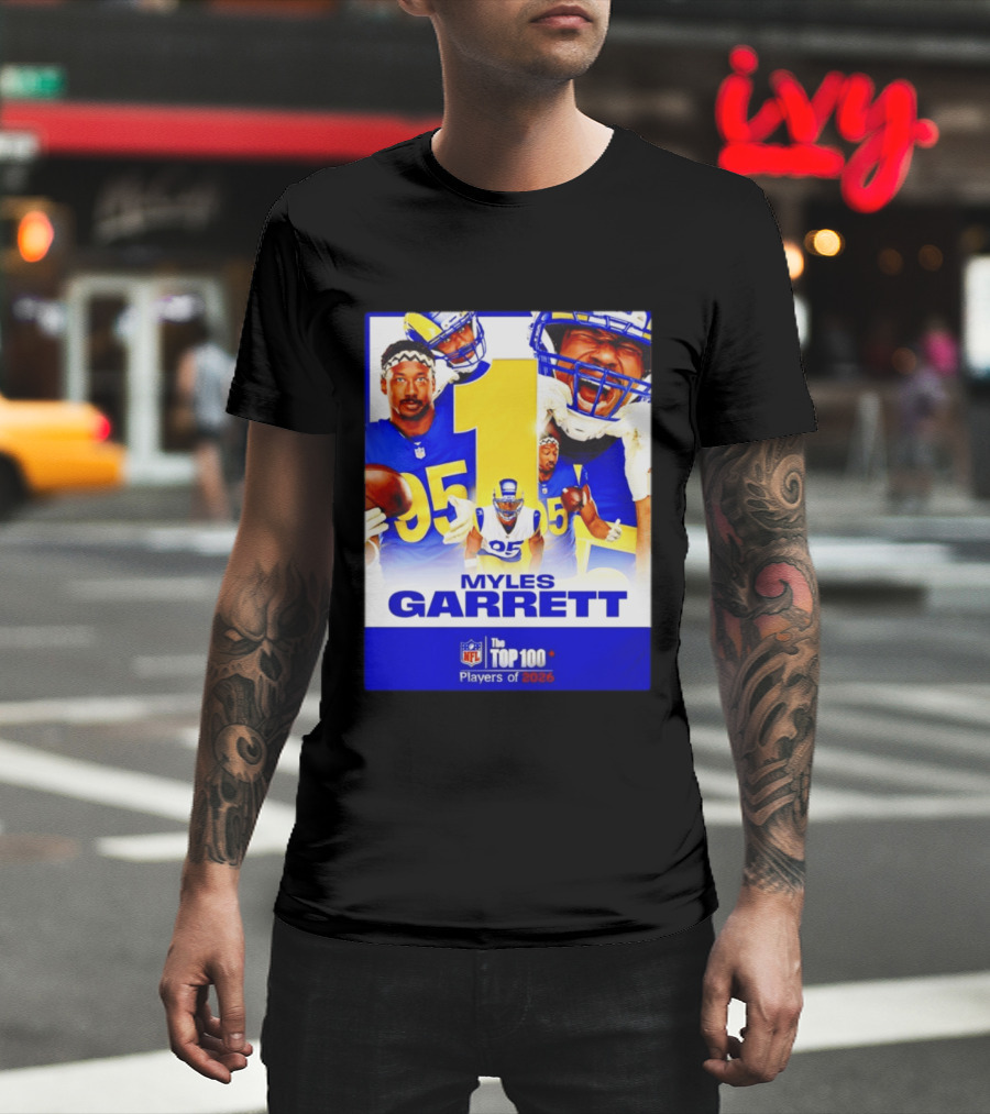 Myles Garrett Rams NFL Top 100 Players 2026 T-Shirt